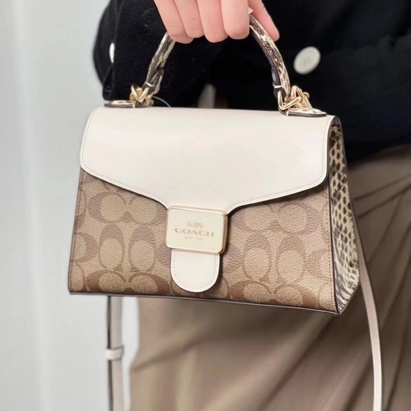 Coach | Bags | Nwt Coach Pepper Satchel In Signature Canvas C325 398 ...